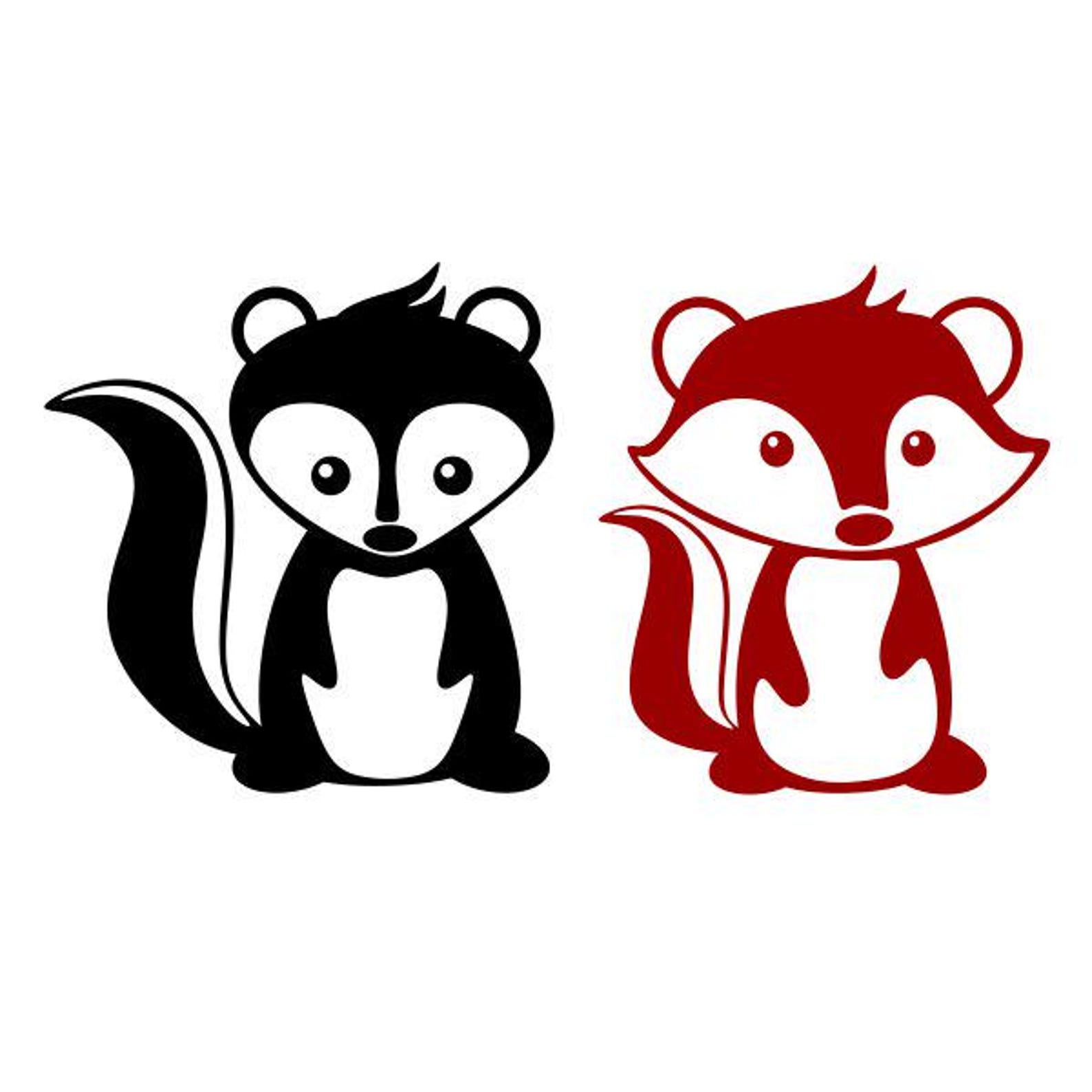 Skunk Cuttable Design SVG PNG DXF & Eps Designs Cameo File Silhouette ...