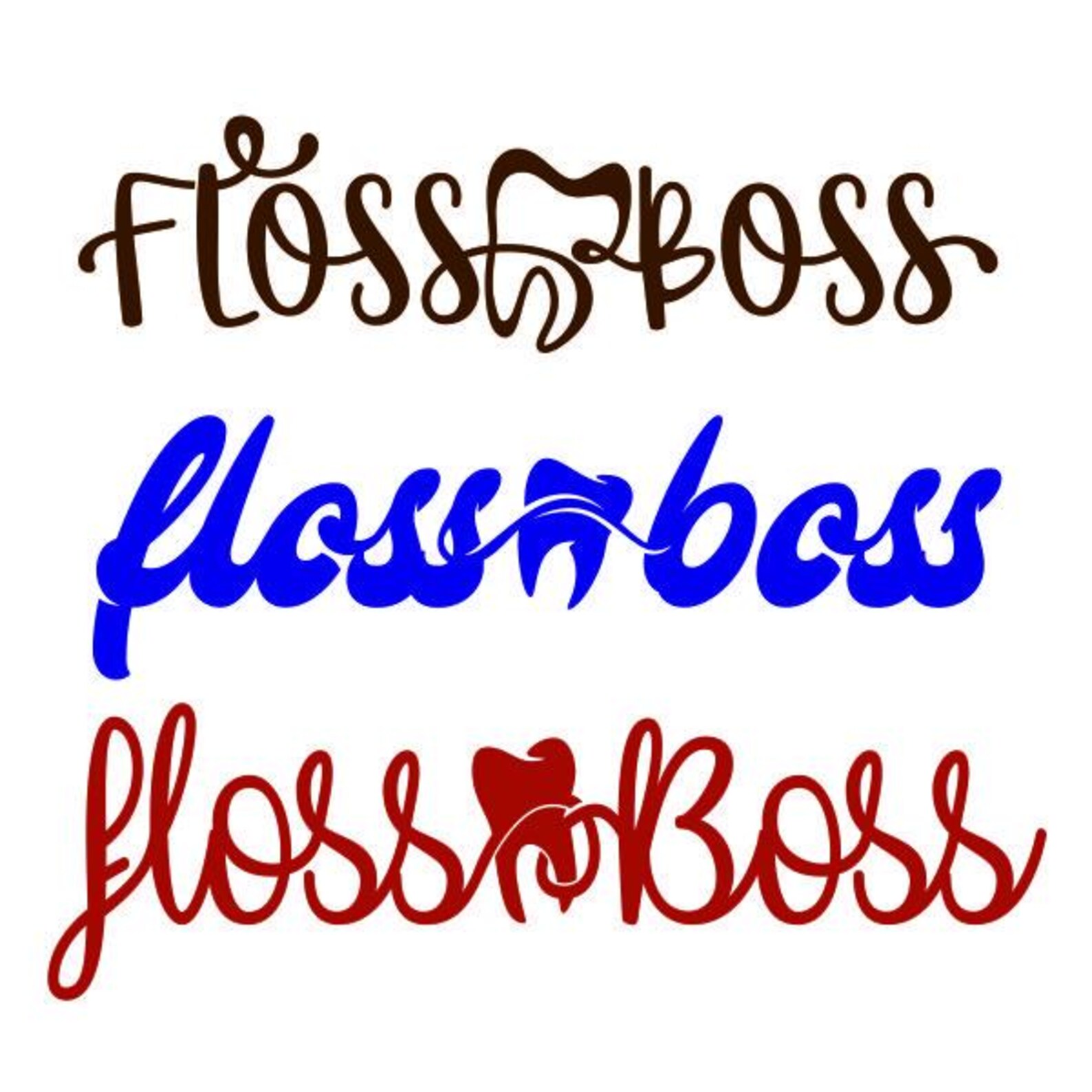 Floss Boss Cuttable Design SVG PNG DXF & Eps Designs Cameo File ...