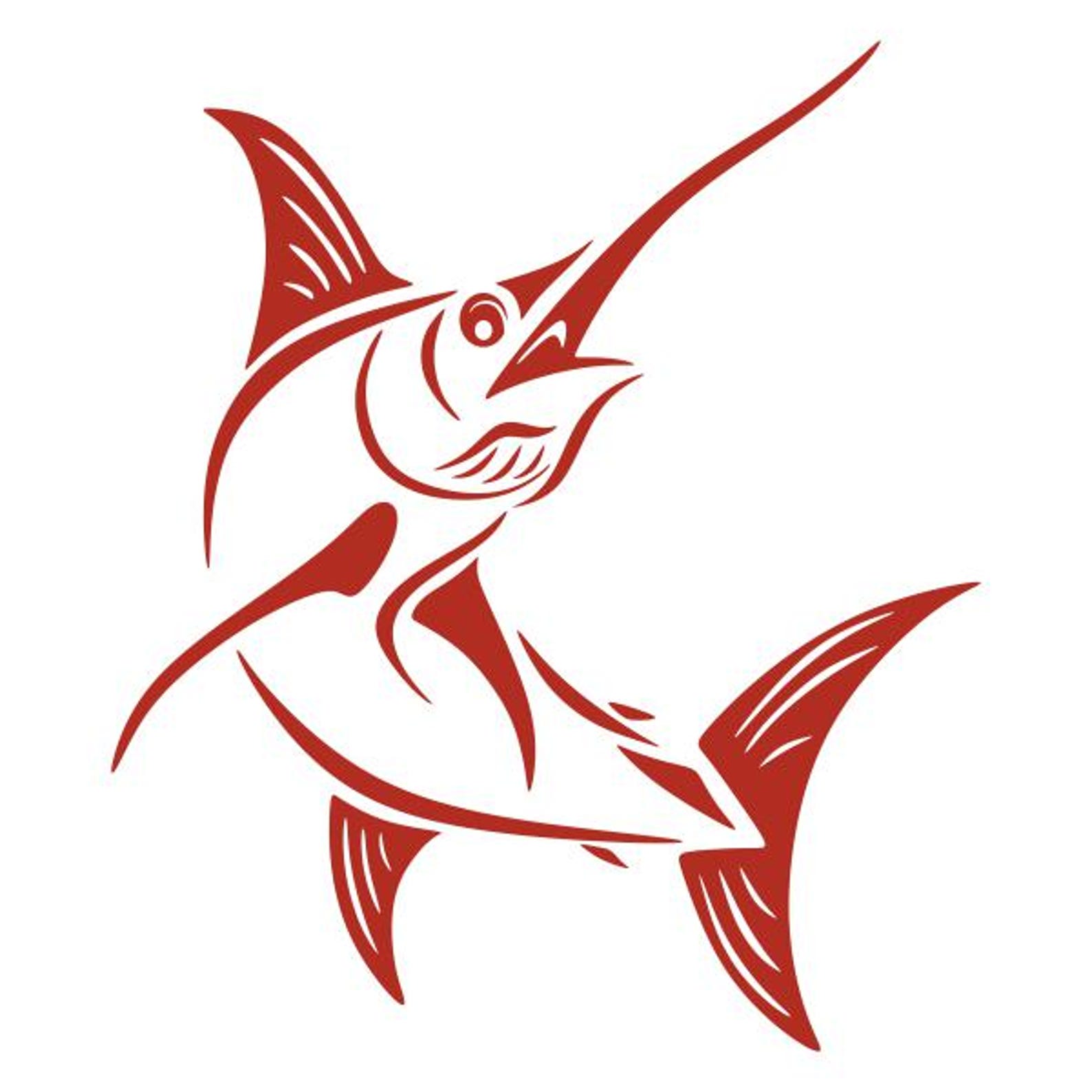 Marlin Cuttable Design SVG PNG DXF & Eps Designs Cameo File Silhouette ...