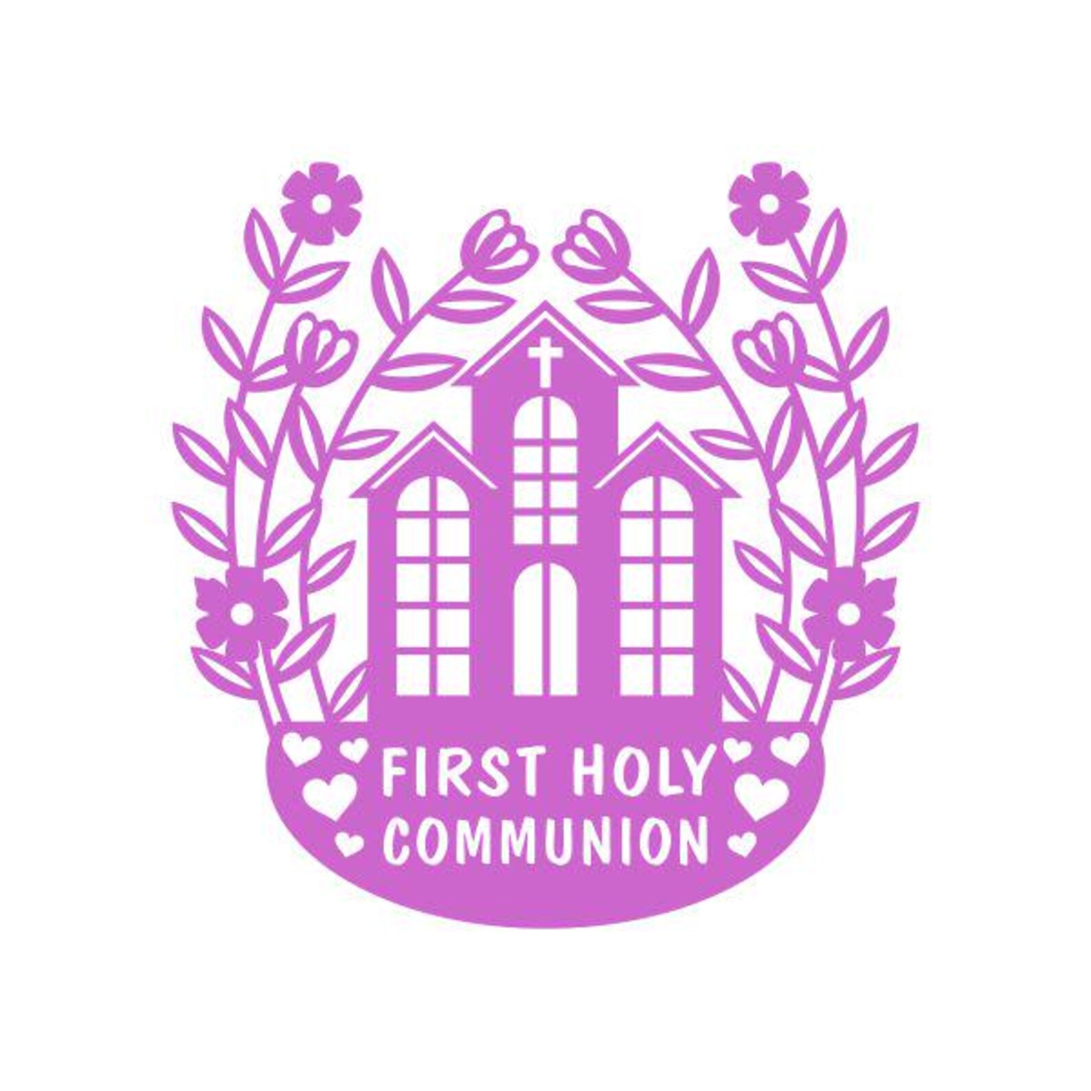 First Holy Communion Cuttable Design SVG PNG DXF & Eps Designs Cameo ...