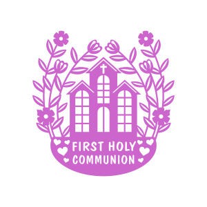 First Holy Communion Cuttable Design SVG PNG DXF & Eps Designs Cameo ...
