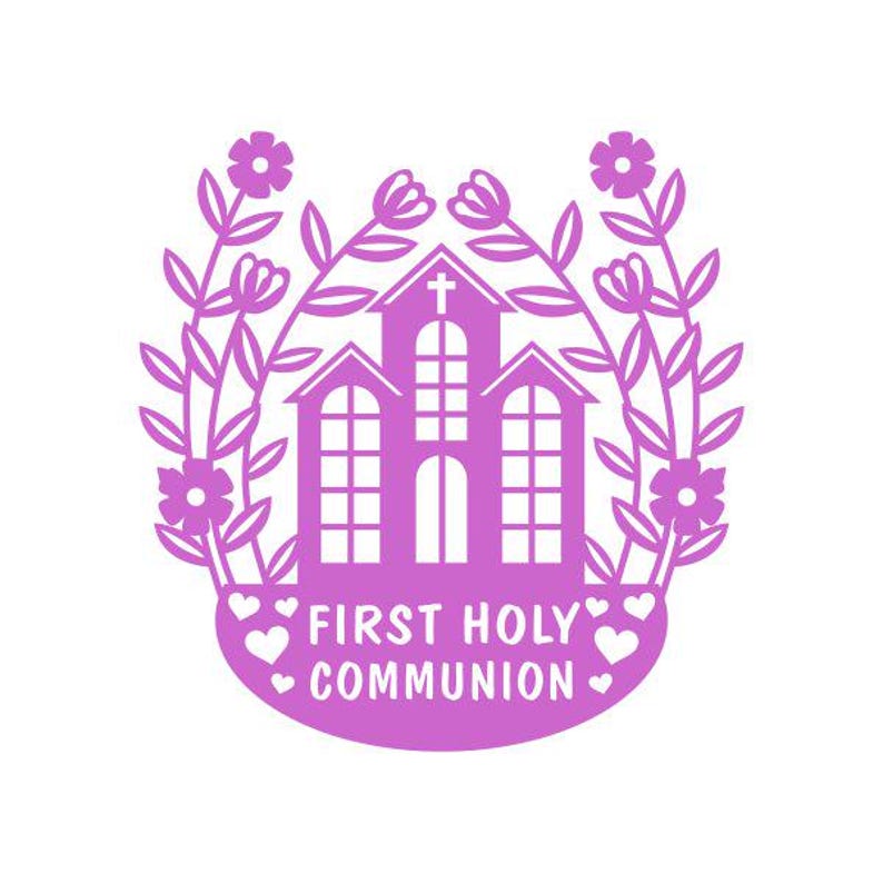 First Holy Communion Cuttable Design SVG PNG DXF & Eps Designs Cameo ...