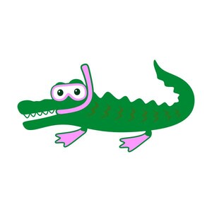 Gator Cuttable Design SVG PNG DXF & Eps Designs Cameo File Silhouette ...