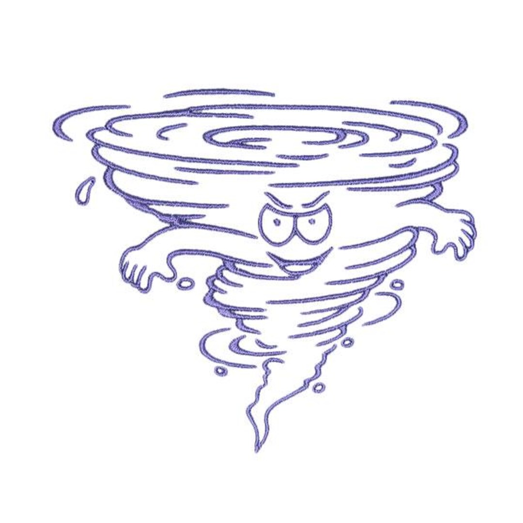 Hurricane Machine Embroidery Design PES DST JEF Instant Download - Etsy