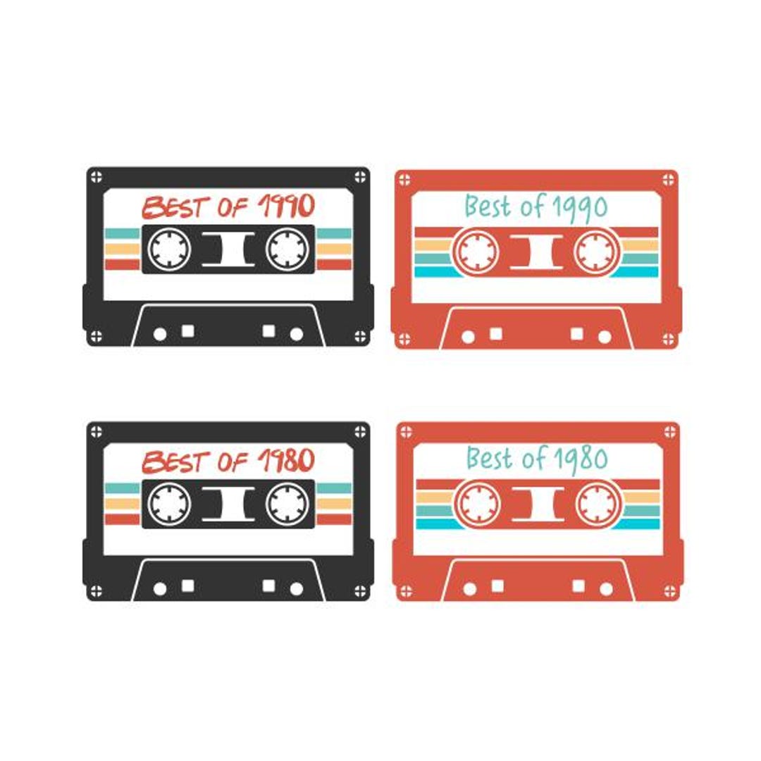 Cassette Tape Cuttable Design SVG PNG DXF & Eps Designs Cameo File ...