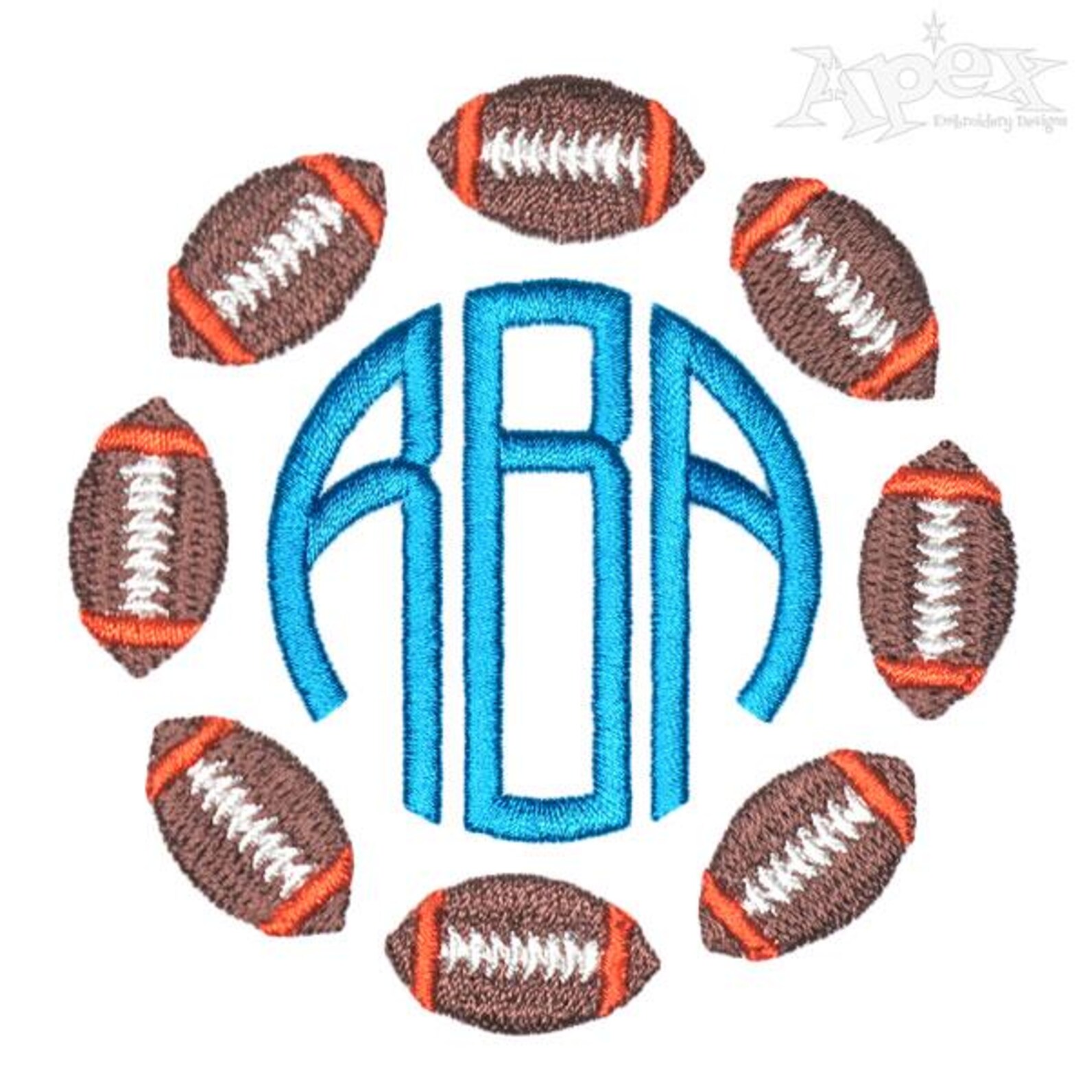 Football Machine Embroidery Design PES DST JEF Instant Download - Etsy