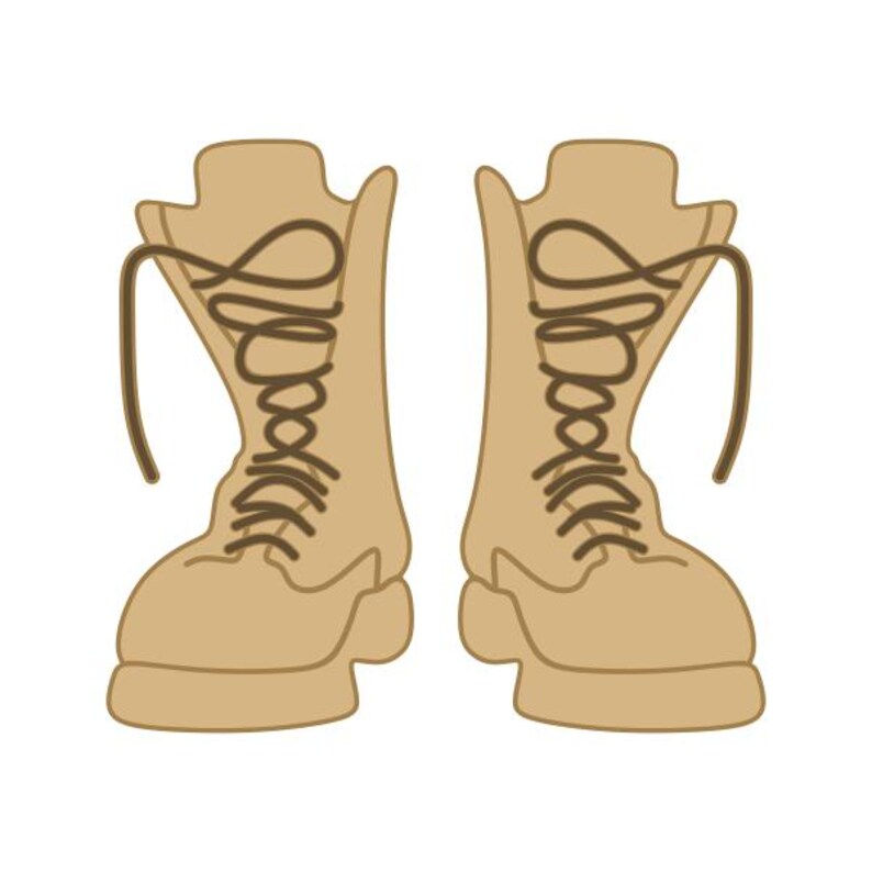 Combat Boot Cuttable Design SVG PNG DXF & Eps Designs Cameo File ...