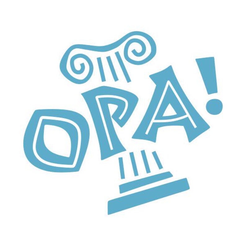 Opa! Cuttable Design SVG PNG DXF & Eps Designs Cameo File Silhouette - Etsy