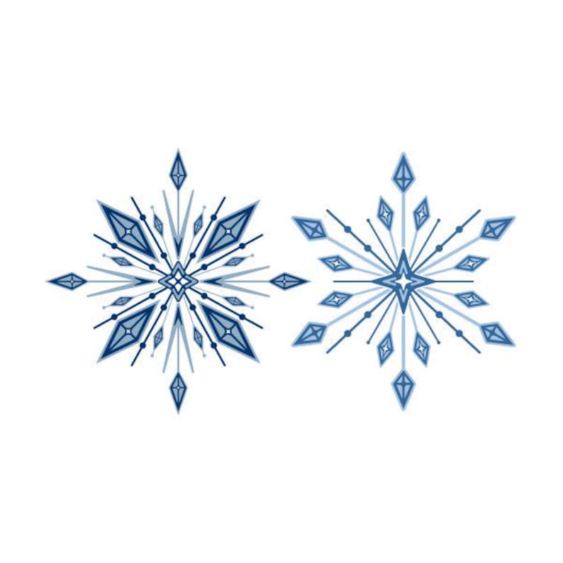 Christmas Frozen Snowflake Cuttable Design SVG PNG DXF & Eps Designs ...