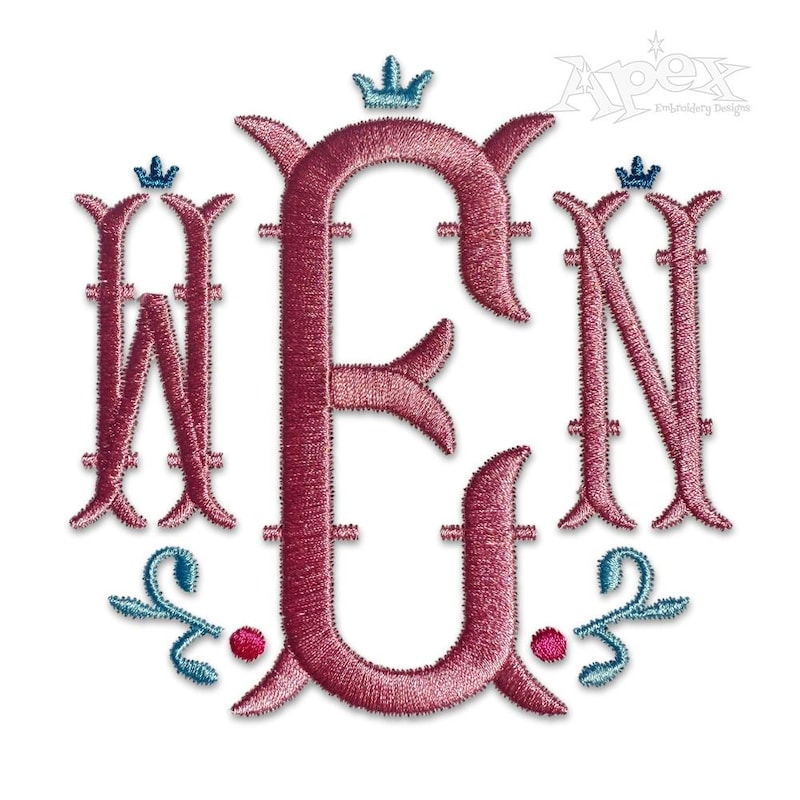 Nola Letters Embroidery - Etsy