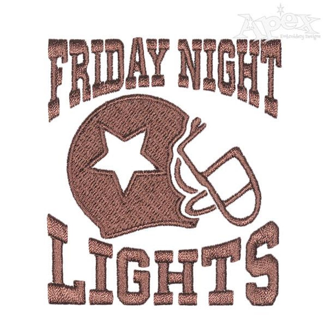 Friday Night Machine Embroidery Design PES DST JEF Instant Download - Etsy