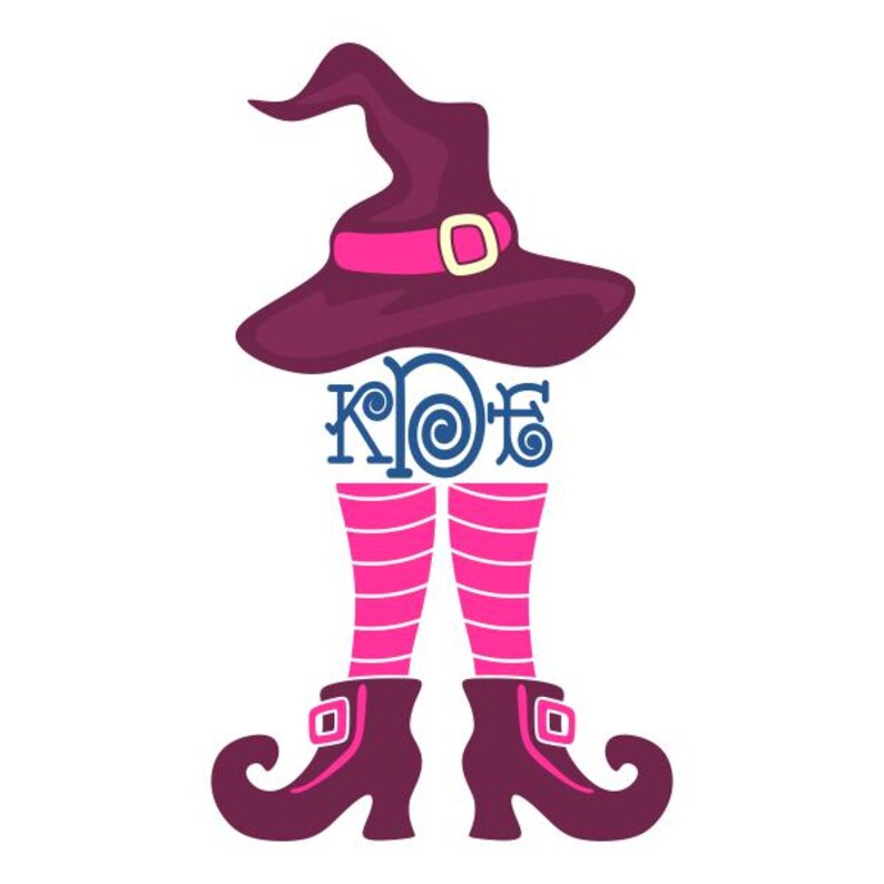 Halloween Witch and Cauldron Cuttable Design SVG PNG DXF & Eps Designs ...