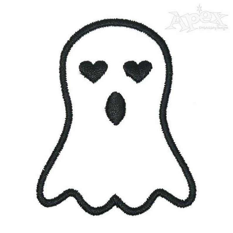 Halloween Ghost Machine Embroidery Designs: Heart Valentine's Day ...