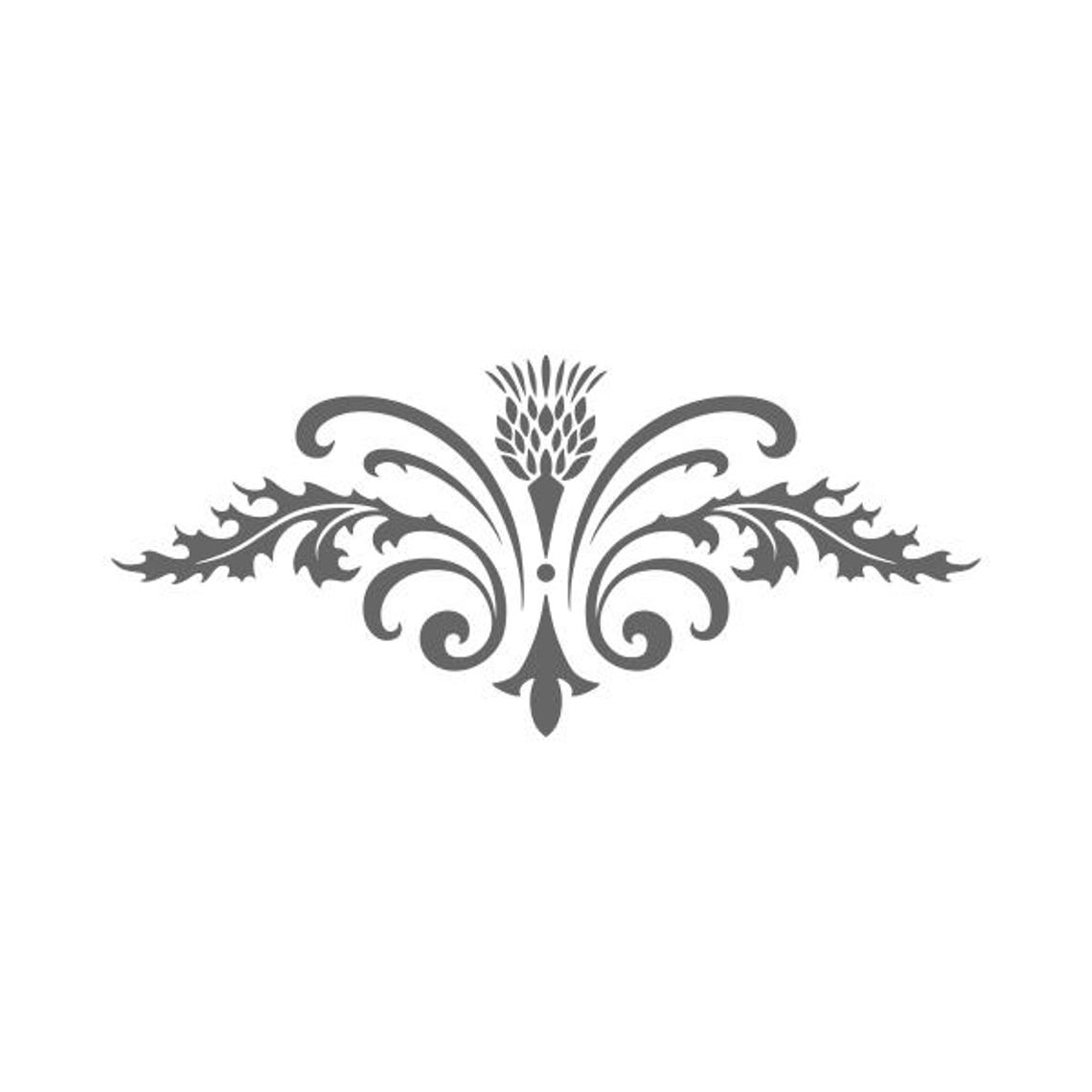 Scottish Thistle Flower Art Cuttable Design SVG PNG DXF & Eps Designs ...