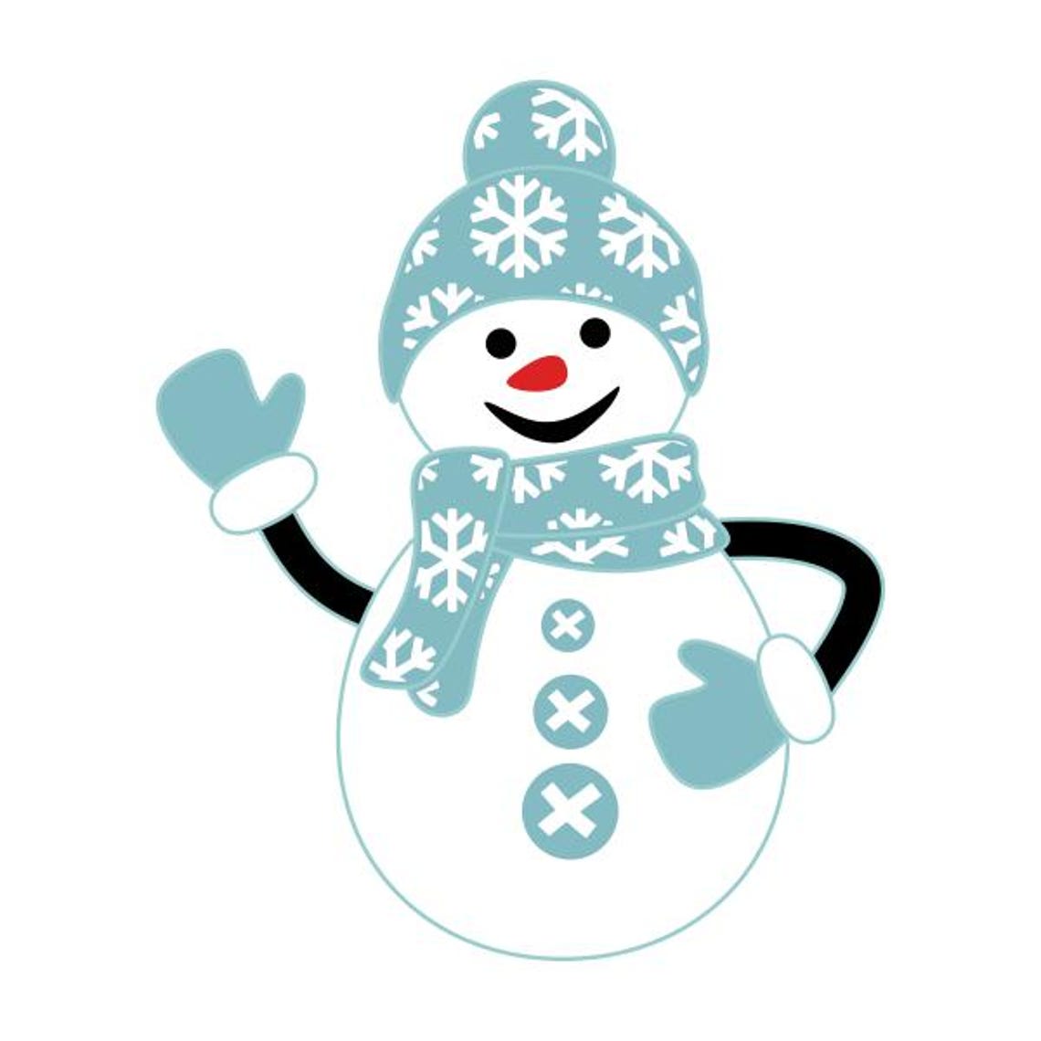Winter Snowflake Skiing Snowman Cuttable Design SVG PNG DXF & Eps ...