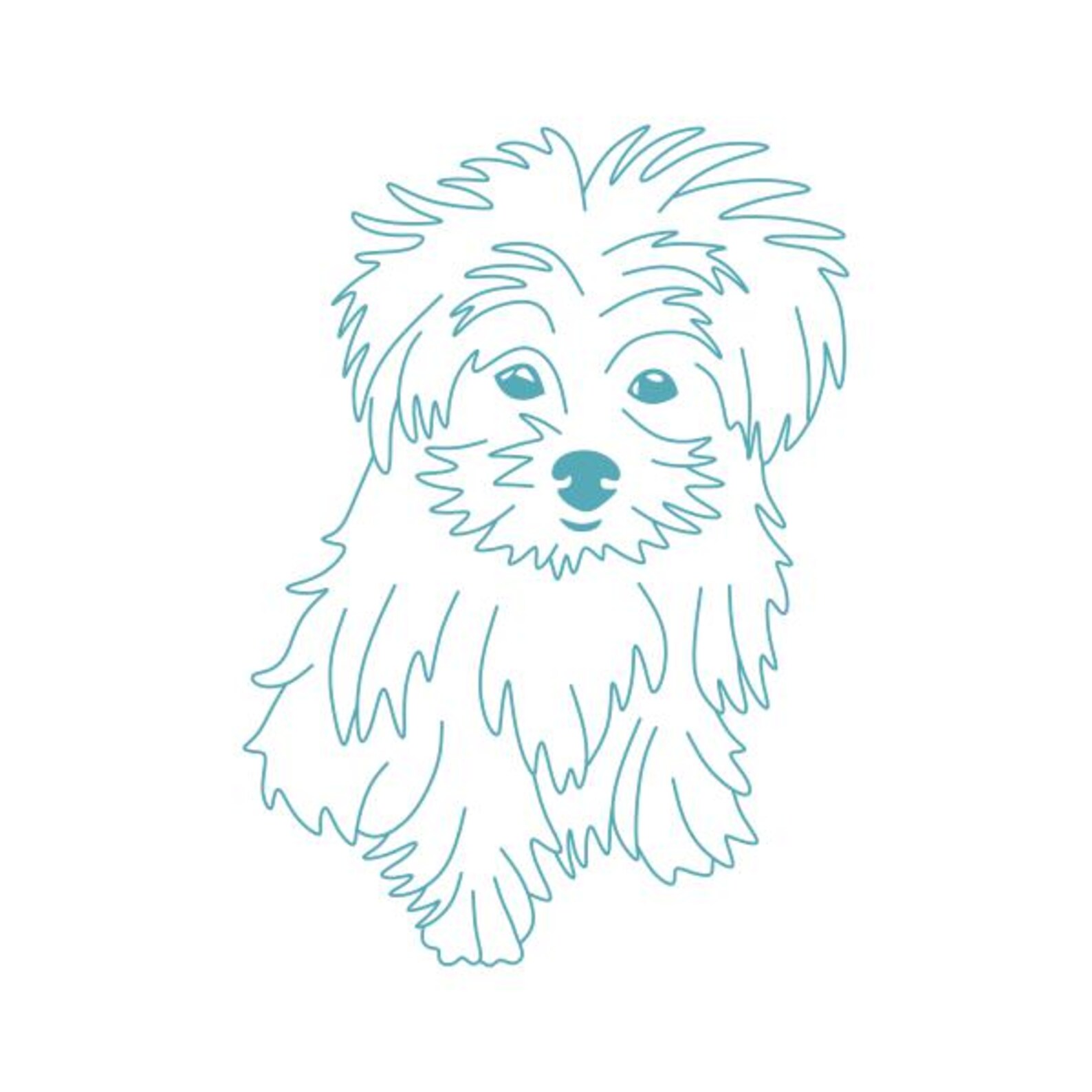 Maltese Dog Line Art Cuttable Design SVG PNG DXF & Eps Designs Cameo ...