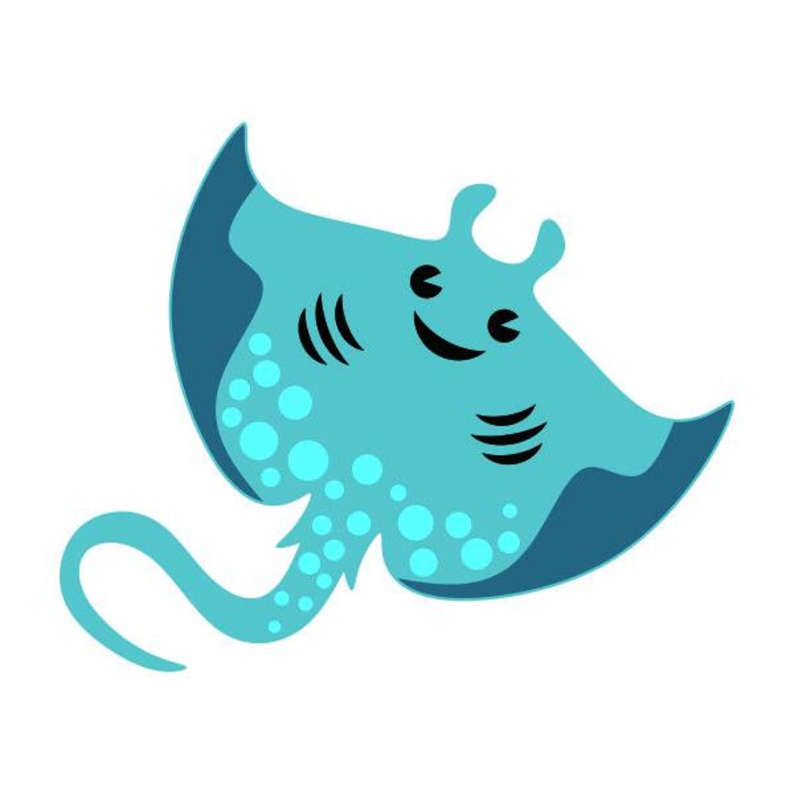 Stingray Cuttable Design SVG PNG DXF & Eps Designs Cameo File ...