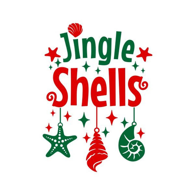 Christmas Jingle Shells Cuttable Design SVG PNG DXF & Eps Designs Cameo ...
