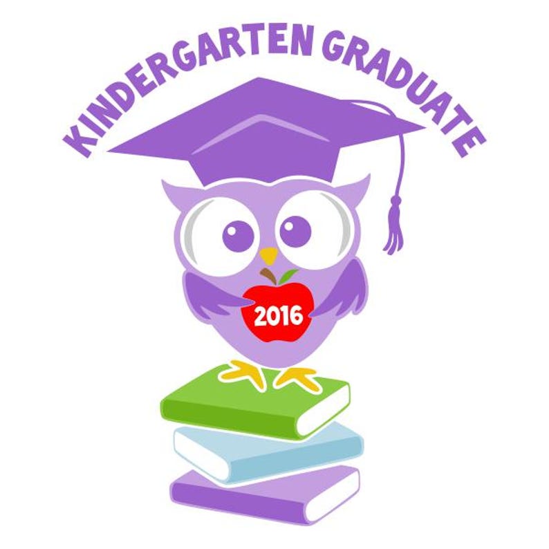 Owl Kindergarten Graduation Cuttable Design SVG PNG DXF & Eps Designs ...