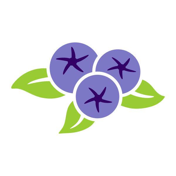 Blueberry Cuttable Design SVG PNG DXF & Eps Designs Cameo File ...