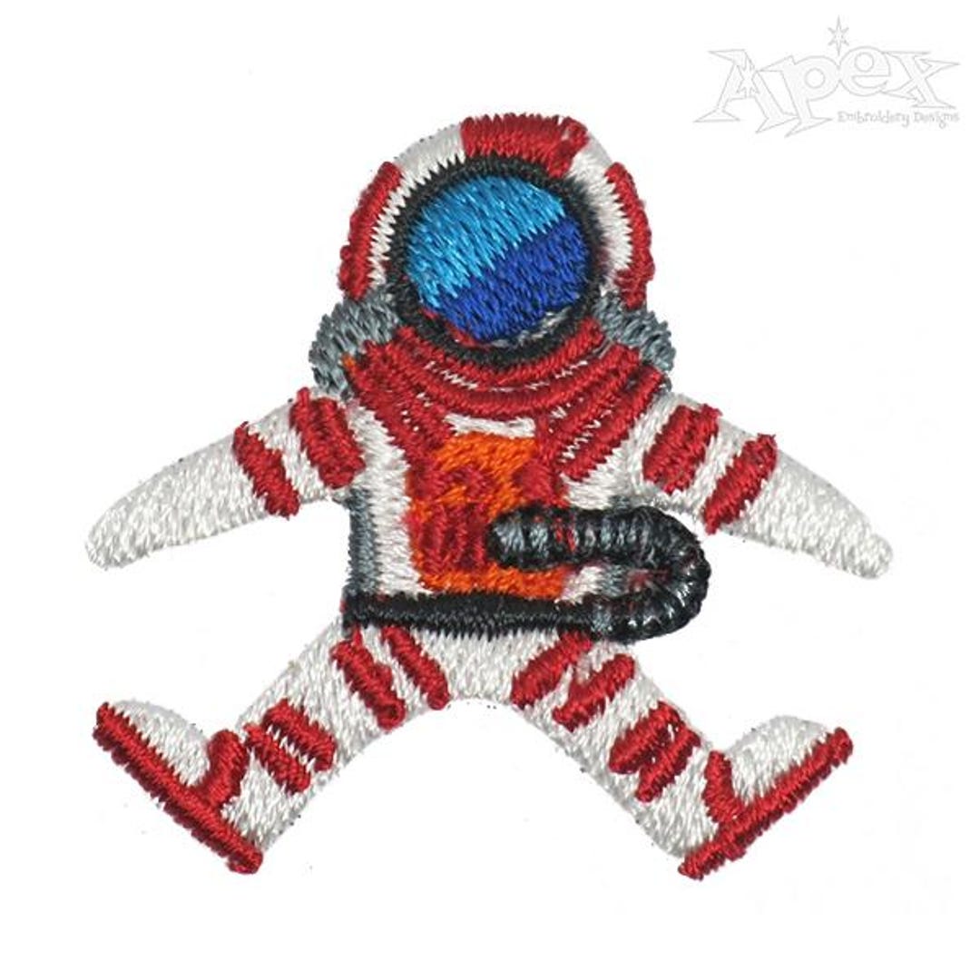 Astronaut Machine Embroidery Design PES DST JEF Instant Download - Etsy