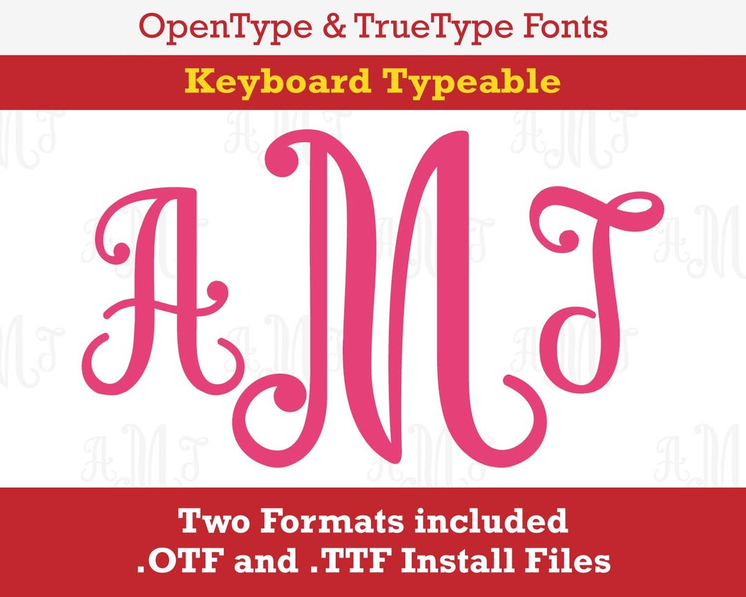 Watkins Truetype Opentype Font - OTF TTF Keyboard Typable - Etsy