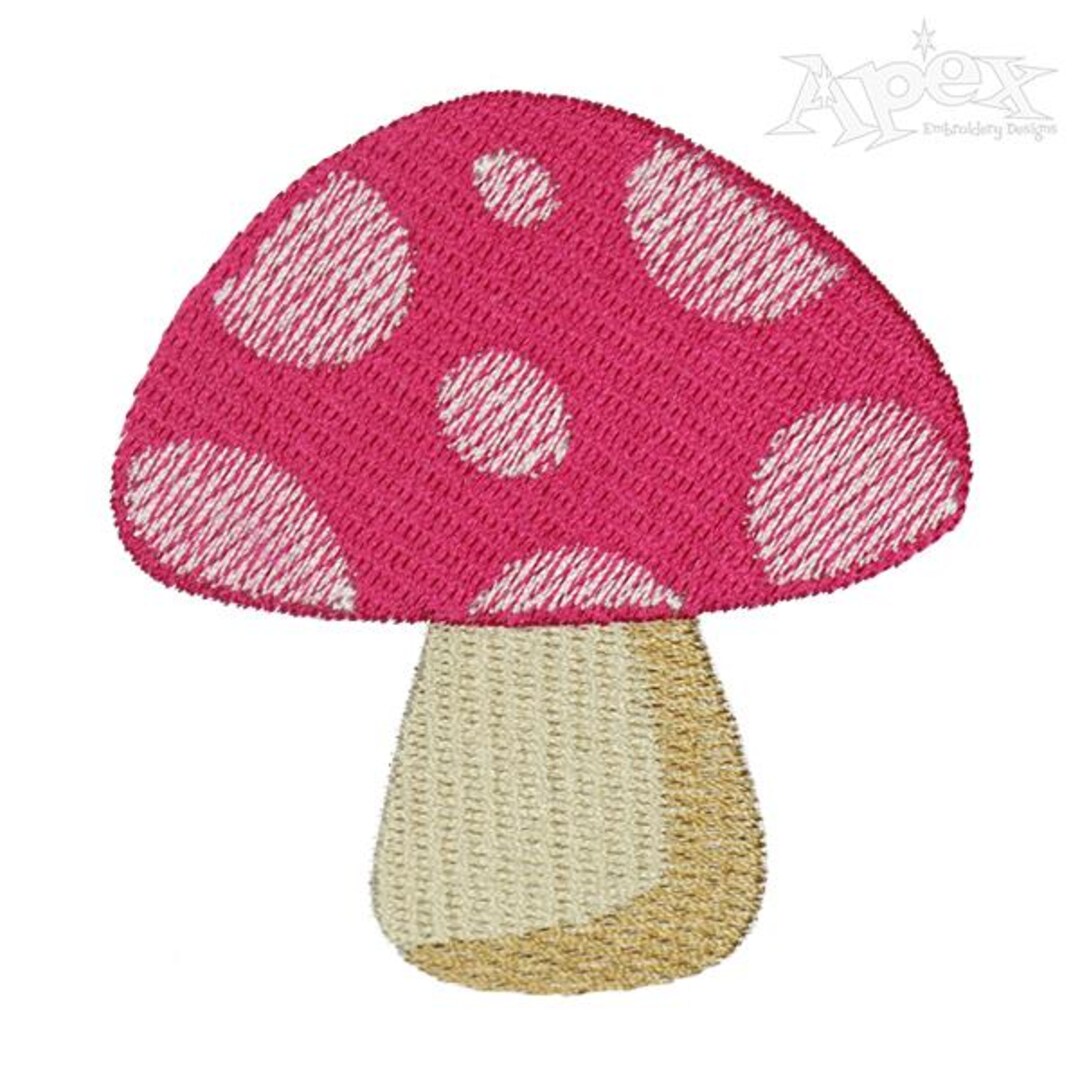 Mushroom Machine Embroidery Design PES DST JEF Instant Download - Etsy