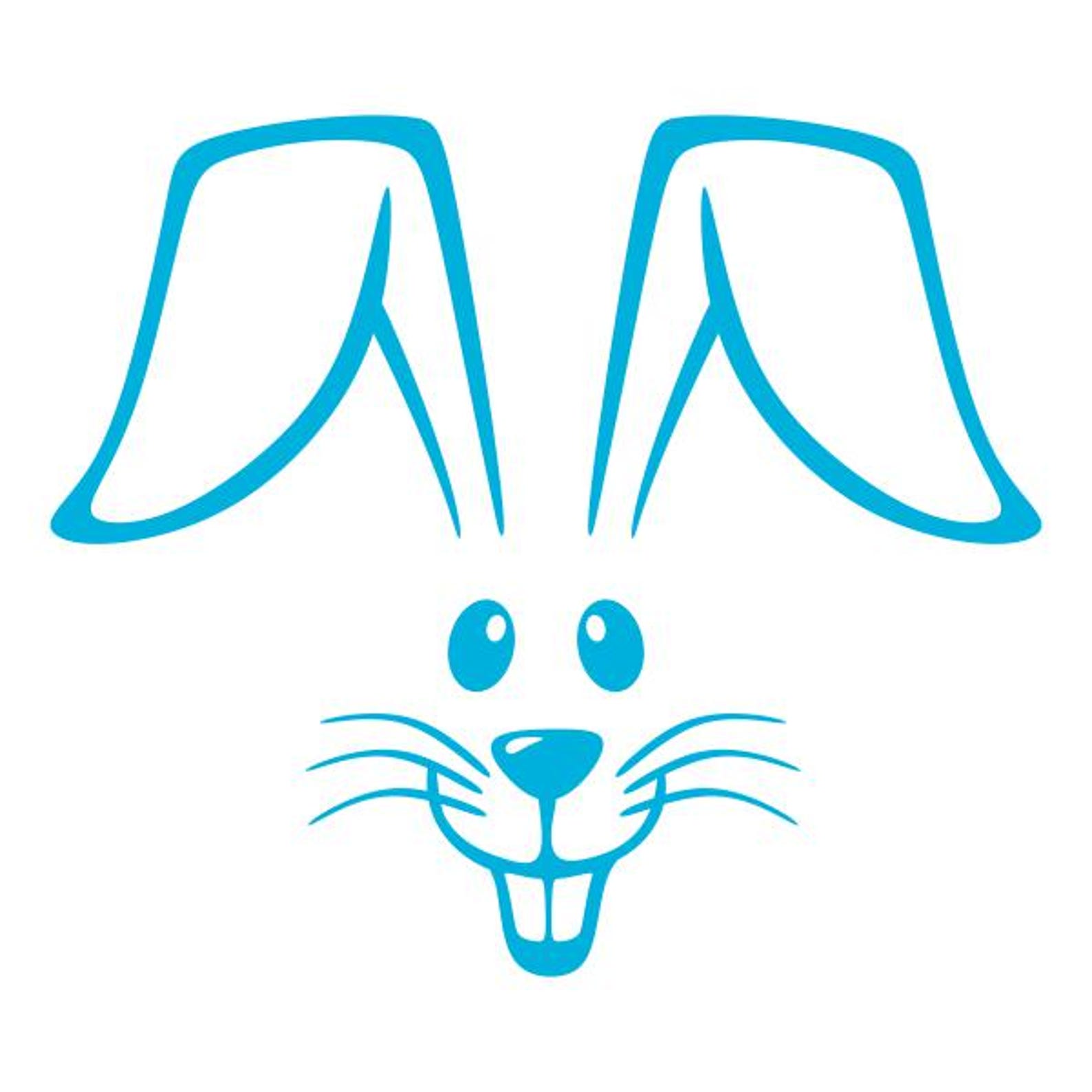 Bunny Face Cuttable Design SVG PNG DXF & Eps Designs Cameo File ...