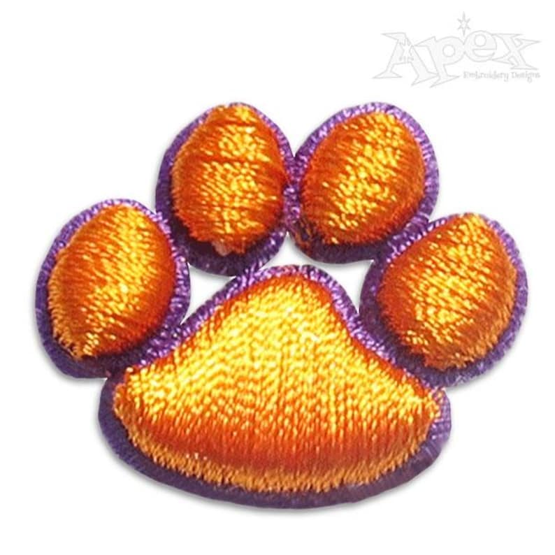 Puff 3D Paw Print Machine Embroidery Design PES DST JEF Instant ...