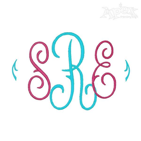 Mia Monogram Machine Embroidery Font Alphabet Letters INSTANT DOWNLOAD ...