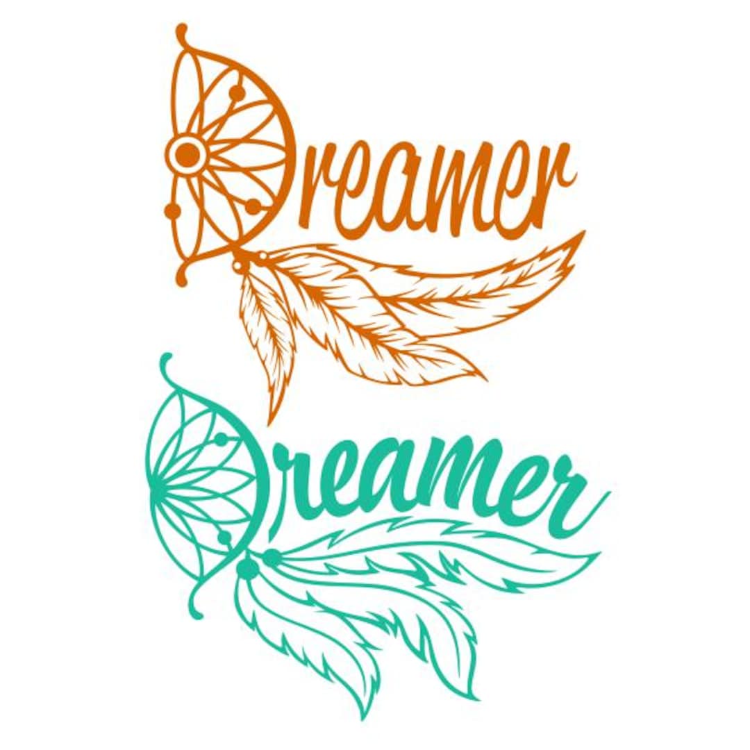 Dreamer Dreamcatcher Cuttable Design SVG PNG DXF & Eps Designs Cameo ...