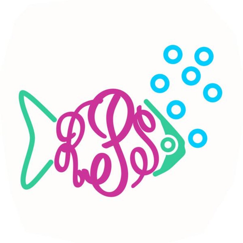 Fish Bubbles Cuttable Design SVG PNG DXF & Eps Designs Cameo File ...