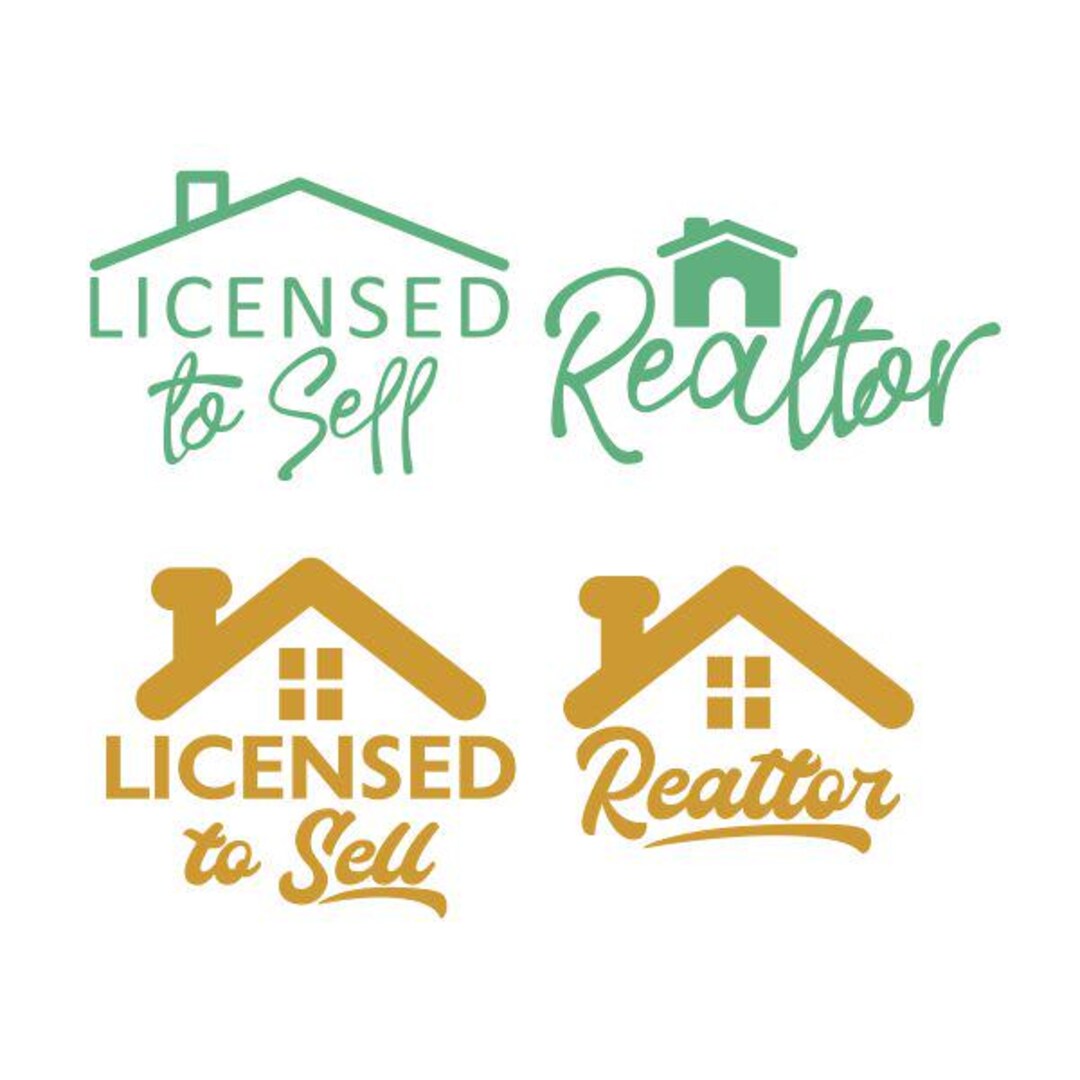 Licensed Realtor House Cuttable Design SVG PNG DXF & Eps Designs Cameo ...