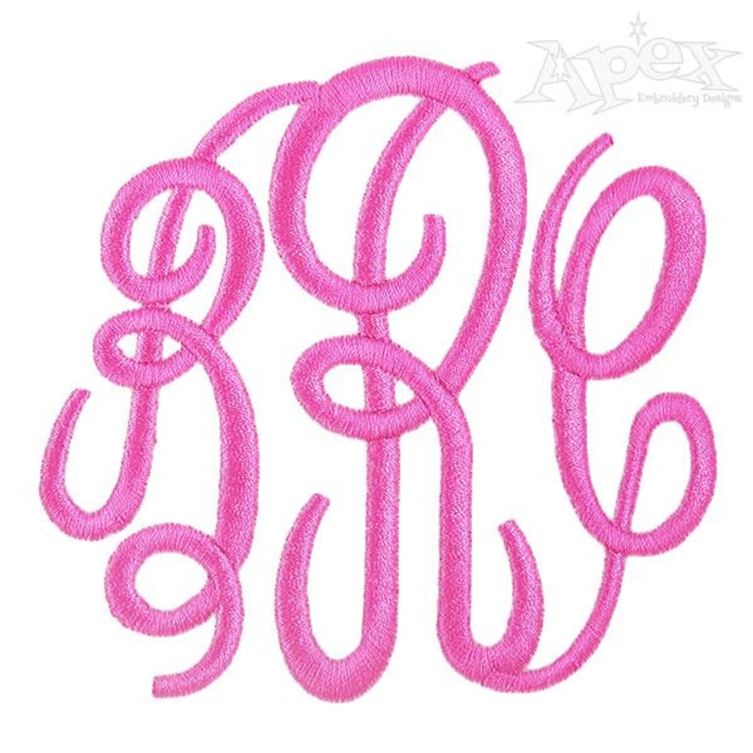 Master Circle Monogram Machine Embroidery Font Alphabet Letters INSTANT ...