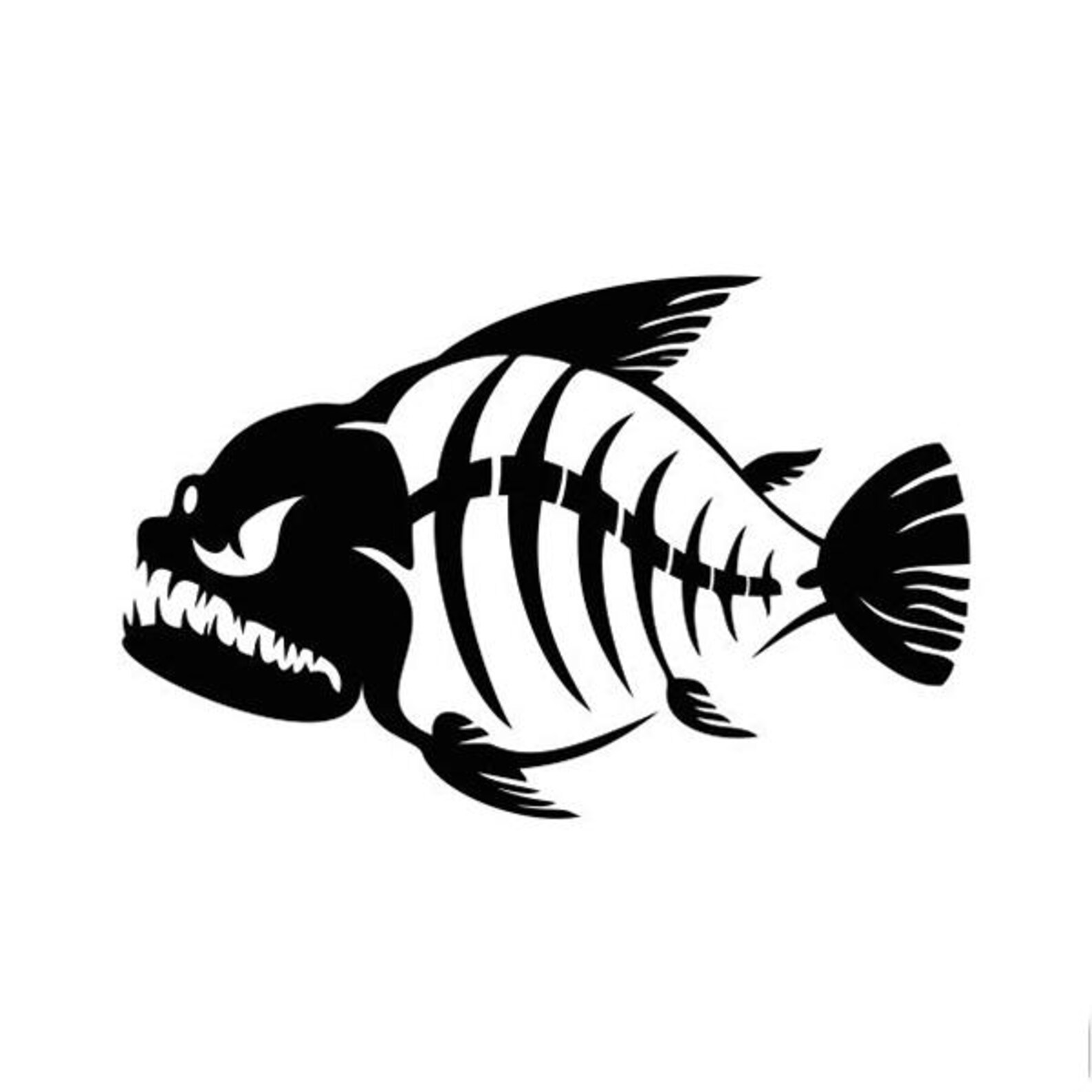 Fishbone Cuttable Design SVG PNG DXF & Eps Designs Cameo File ...