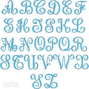 Emma Scallop Machine Embroidery Font Scalloped Alphabet Letters INSTANT ...