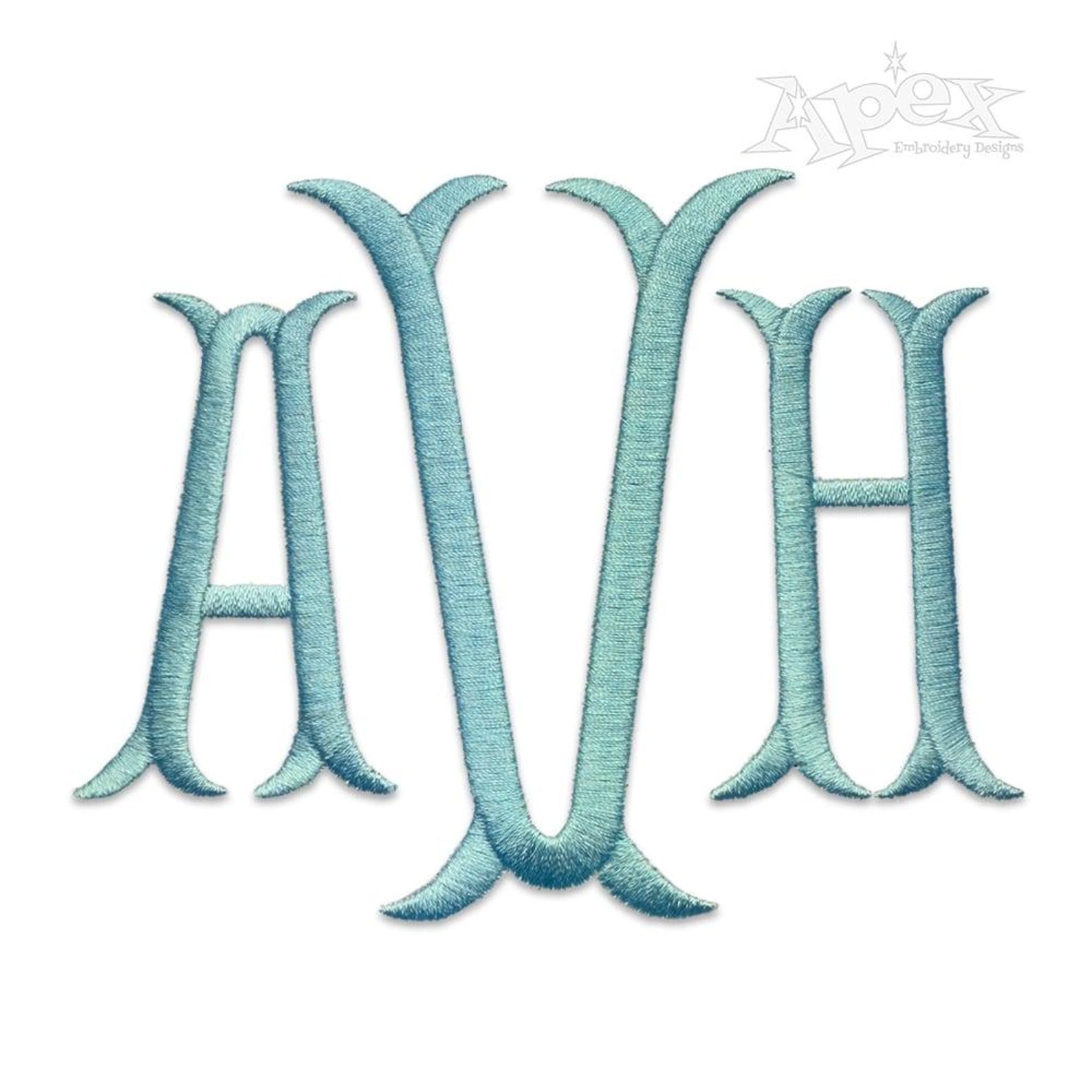 Fish Tail Machine Embroidery Font Alphabet Letters INSTANT DOWNLOAD BX ...