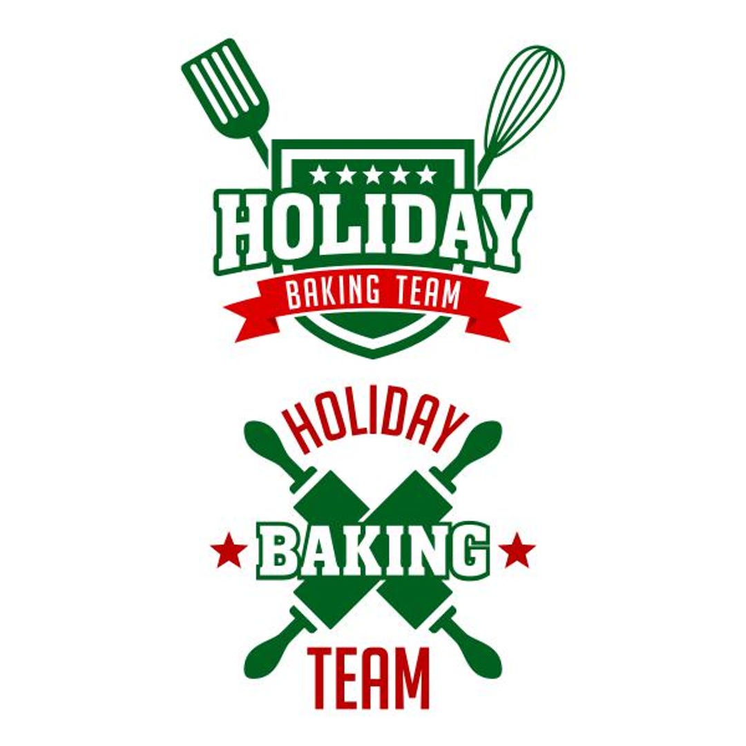 Baking Team Holiday Cuttable Design SVG PNG DXF & Eps Designs Cameo ...