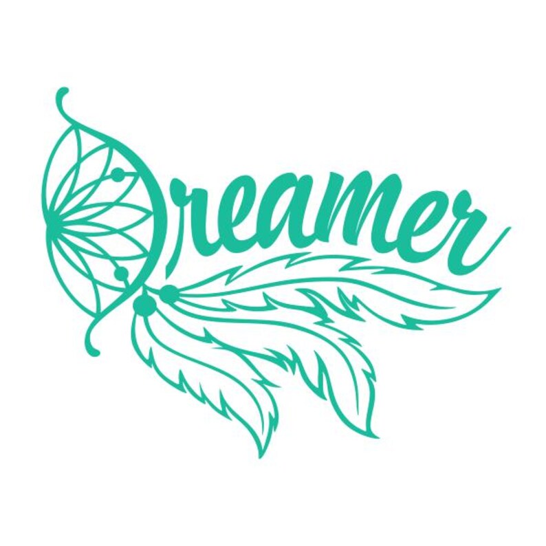 Dreamer Dreamcatcher Cuttable Design SVG PNG DXF & Eps Designs Cameo ...