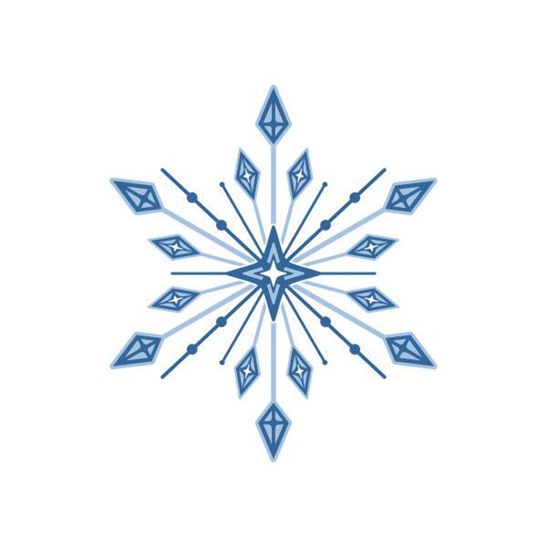 Christmas Frozen Snowflake Cuttable Design SVG PNG DXF & Eps Designs ...