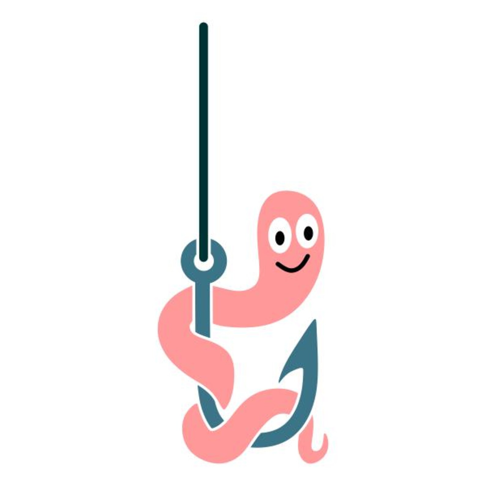 Fishing Worms Cuttable Design SVG PNG DXF & Eps Designs Cameo File ...