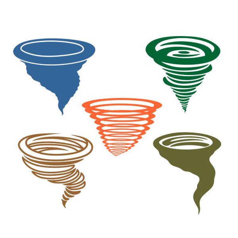 Tornado Pack Cuttable Design SVG PNG DXF & Eps Designs Cameo File ...