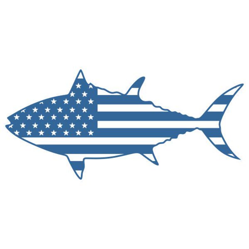 American Flag Fish Cuttable Design SVG PNG DXF & Eps Designs Cameo File ...