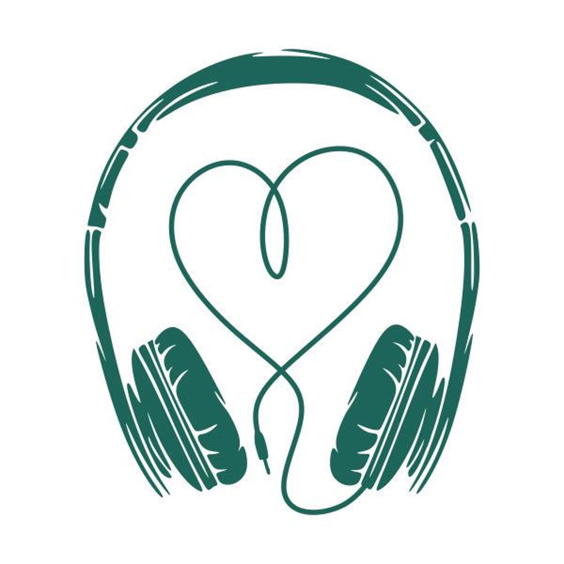 Heart Beat Headphones Cuttable Design SVG PNG DXF & Eps Designs Cameo ...
