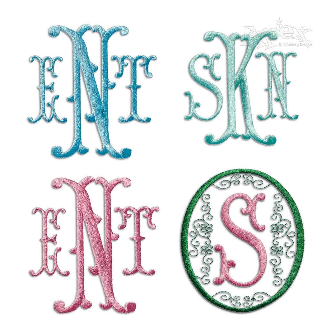 Wicks Candle Antique Machine Embroidery Font Alphabet Letters INSTANT ...