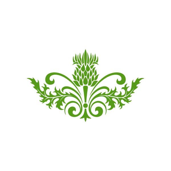 Scottish Thistle Flower Art Cuttable Design SVG PNG DXF & Eps Designs ...