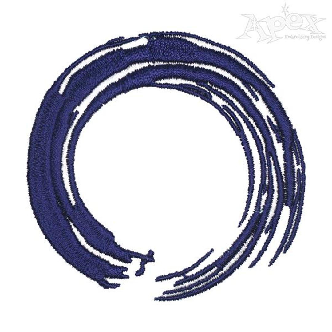 Zen Circle Machine Embroidery Design PES DST JEF Instant Download - Etsy