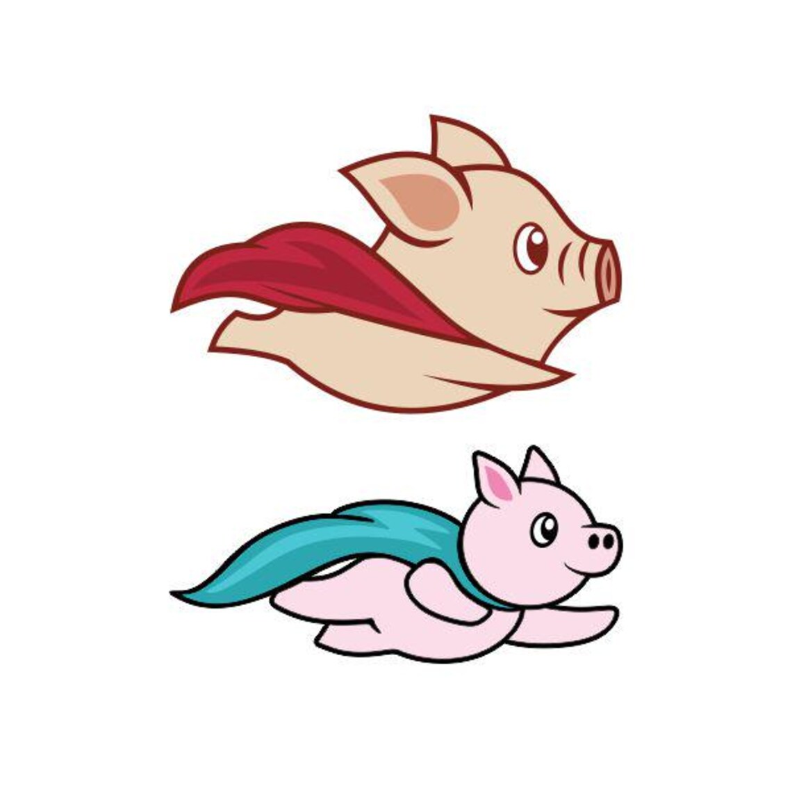 Flying Pig Svg Cuttable Design SVG PNG DXF & Eps Designs Cameo File ...