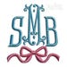 Vienna Monogram 3D Puffy Machine Embroidery Font Alphabet Letters ...