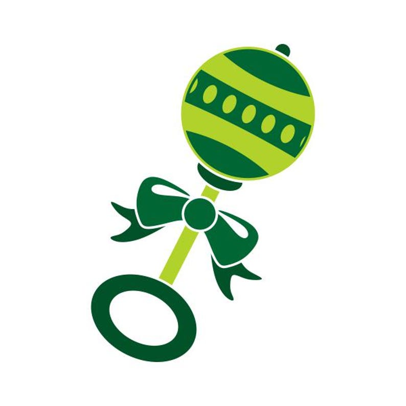 Baby Rattle Toy Cuttable Design SVG PNG DXF & Eps Designs Cameo File ...